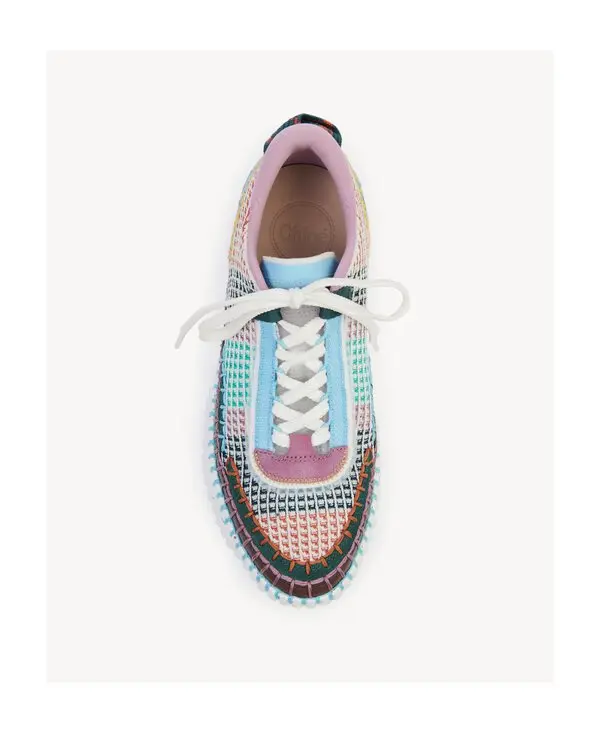 Chloé Nama Lace-up Sneakers - White