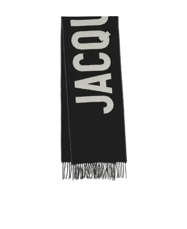 Jacquemus Logo Jacquard Fringed Edge Scarf