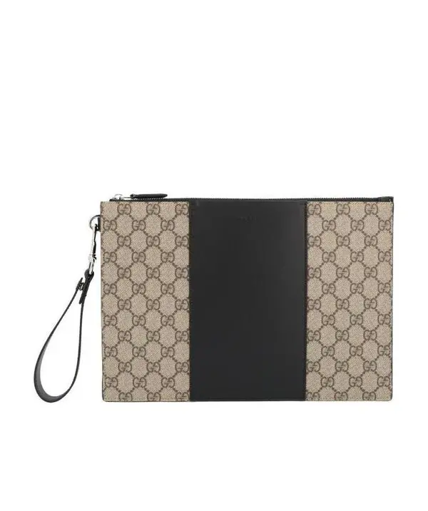 Gucci Gg Supreme Pouch - Black