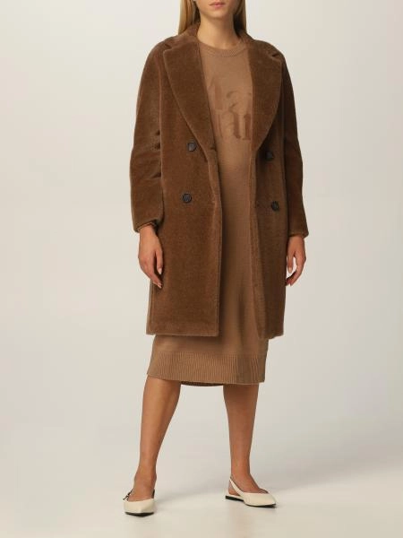 Max Mara Shearling Double-breasted Coat
