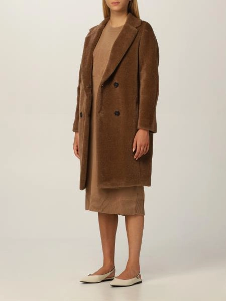 Max Mara Shearling Double-breasted Coat