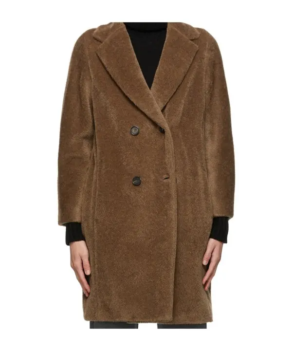 Max Mara Shearling Double-breasted Coat
