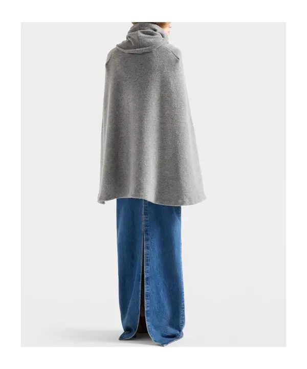 7 For All Mankind Wool Turtleneck Cape Sweater