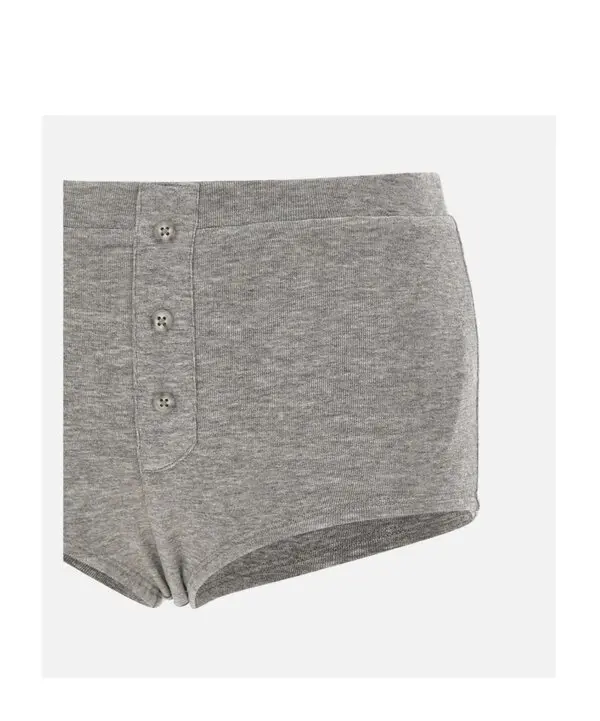 ENTIRE STUDIOS Limone Ribbed Booty Shorts