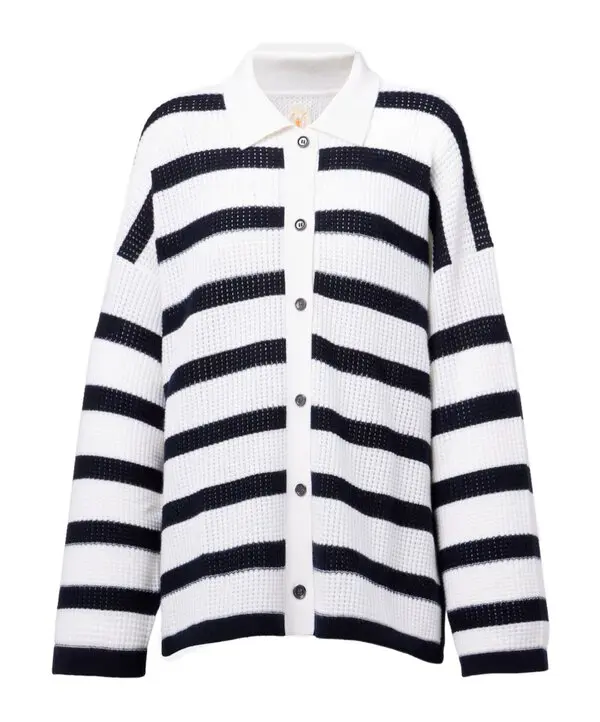 Jardin Des Orangers Long-sleeved Cardigan - White