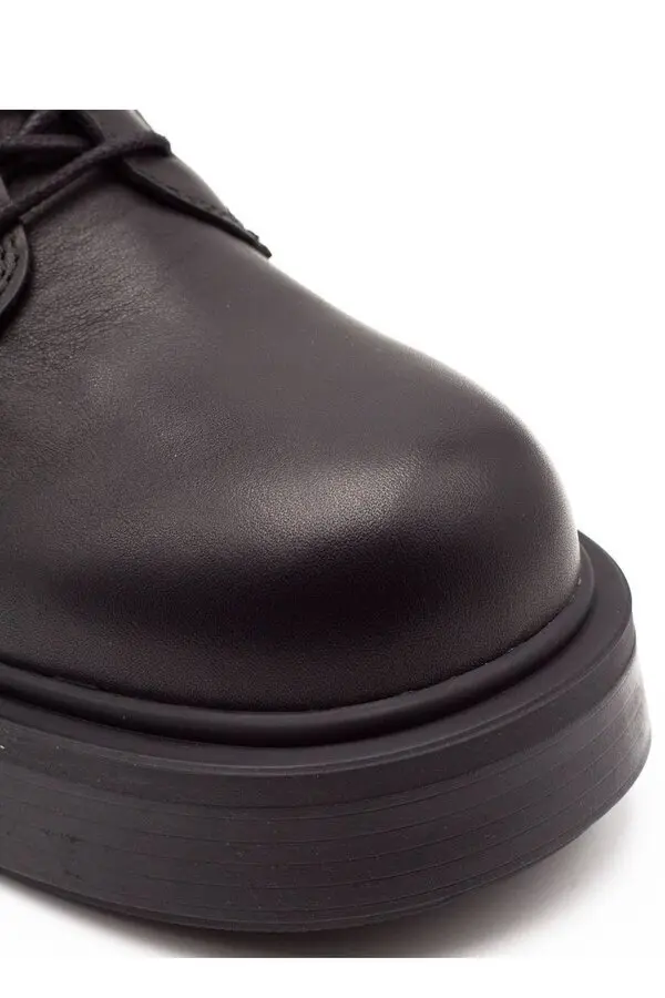 VIC MATIE Platform Lace-up Ankle Boots - Black