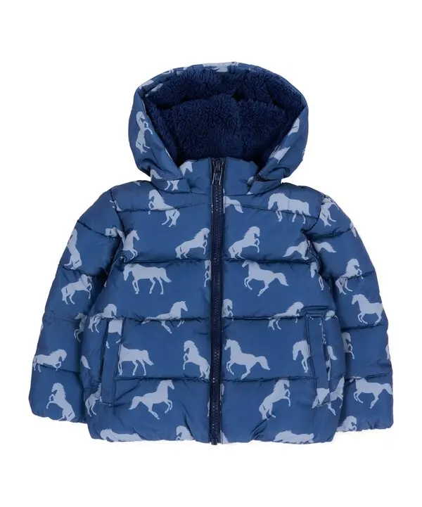 Stella McCartney Horse Pattern Cotton Jacket - Blue