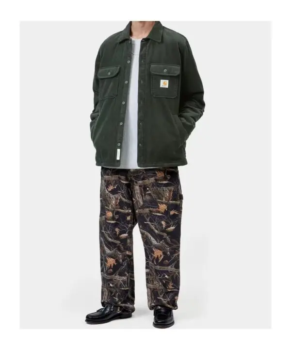 Carhartt Work In Progress Corduroy Logo-patch Shirt Jacket