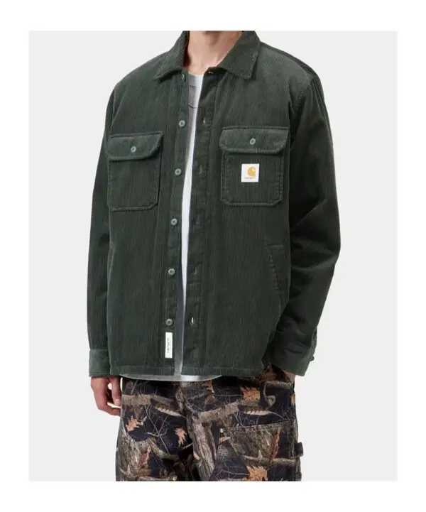 Carhartt Work In Progress Corduroy Logo-patch Shirt Jacket