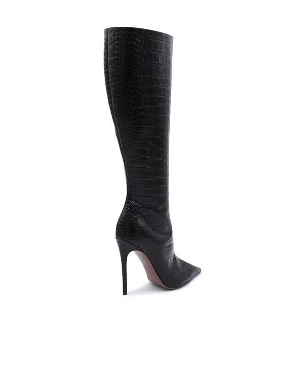 Paris Texas Vera Crocodile-effect Tall Boots