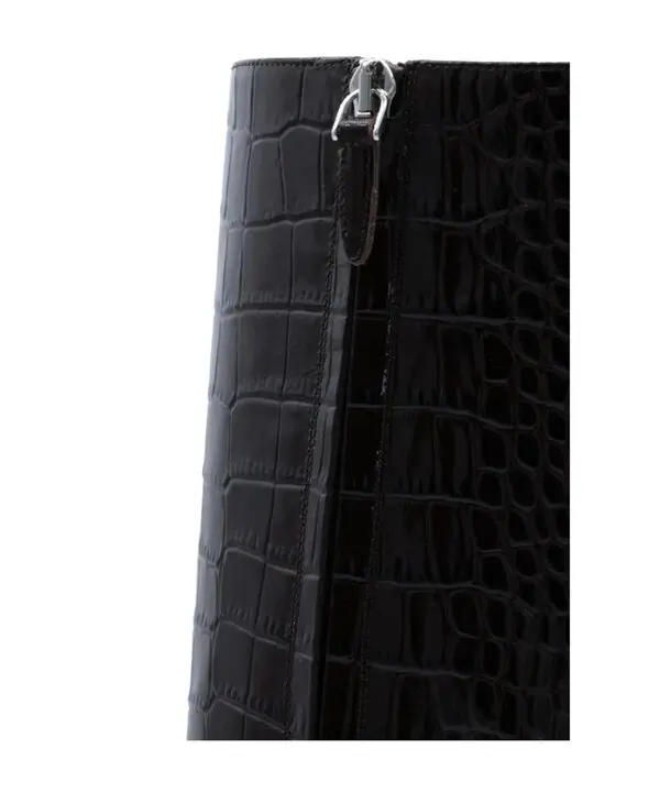 Paris Texas Vera Crocodile-effect Tall Boots