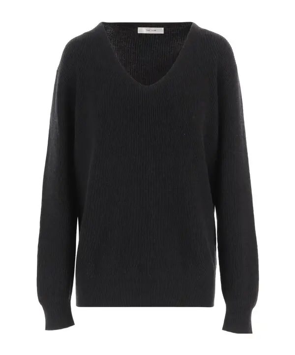 THE ROW Long-sleeve V-neck Pullover
