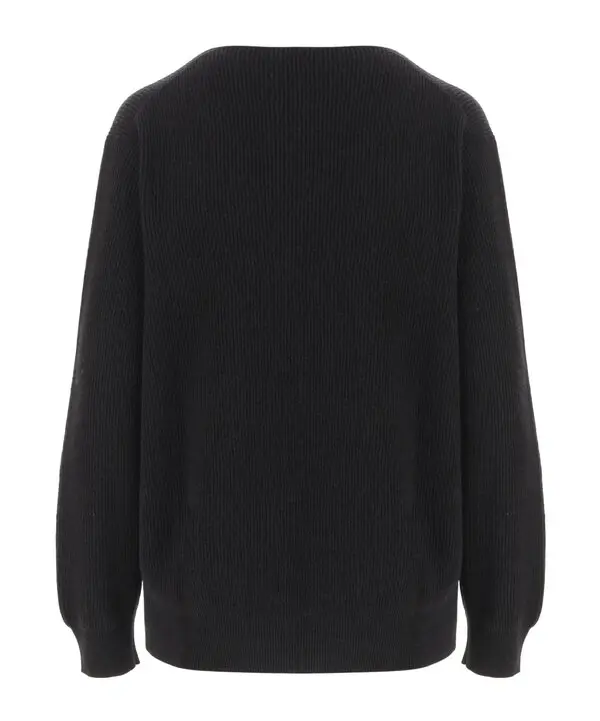 THE ROW Long-sleeve V-neck Pullover