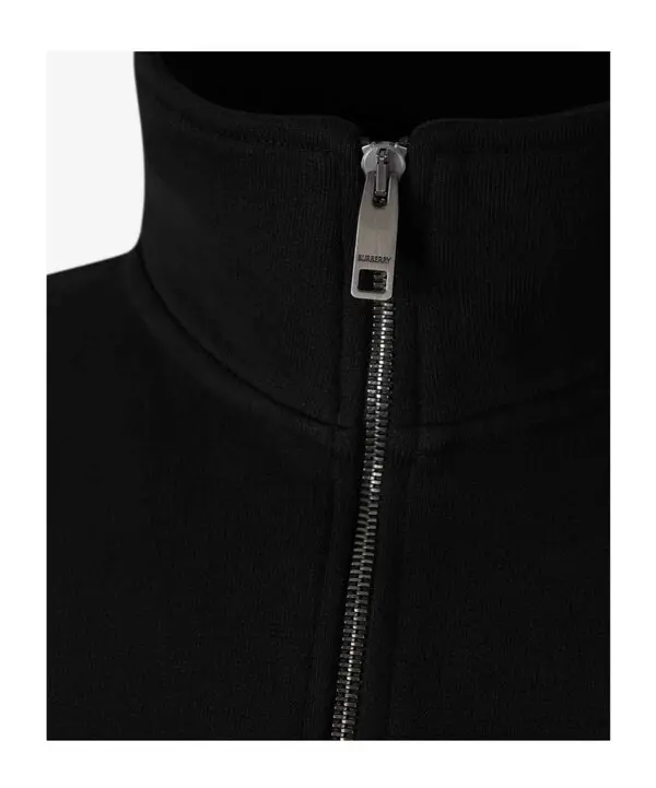 Burberry Half-zip Embroidered Logo Sweatshirt