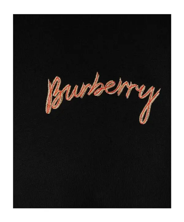 Burberry Half-zip Embroidered Logo Sweatshirt