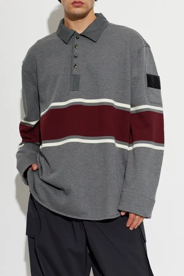Bottega Veneta Long-sleeved Polo Shirt