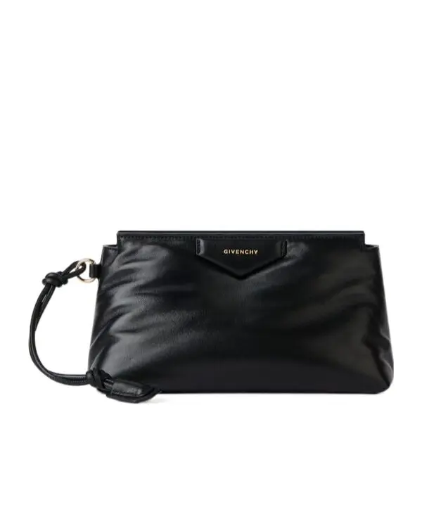 Givenchy Antigona Bomber Pouch In Nappa Leather - Black