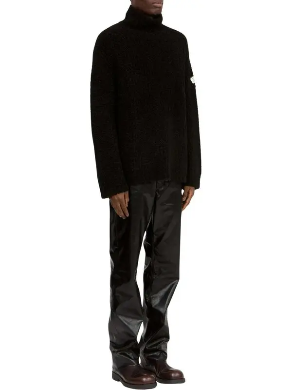 MAISON MARGIELA High Neck Knit Pullover - No