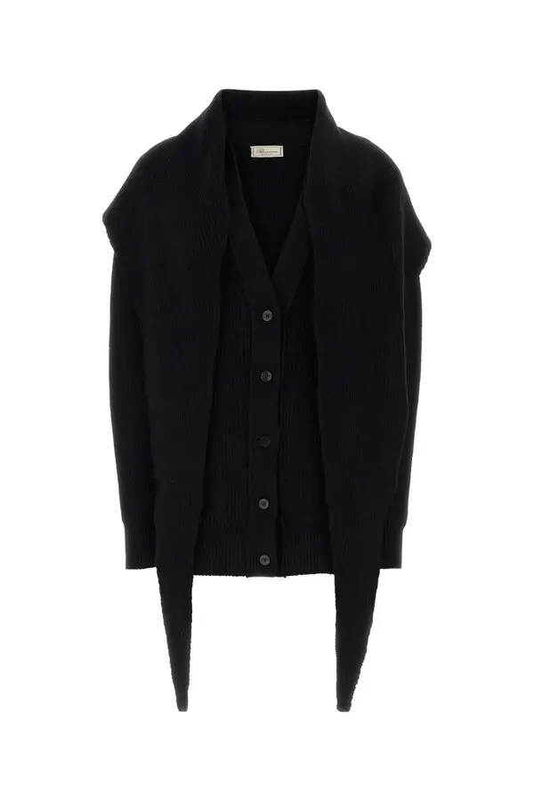 Blumarine 100% Virgin Wool Cardigan - Black