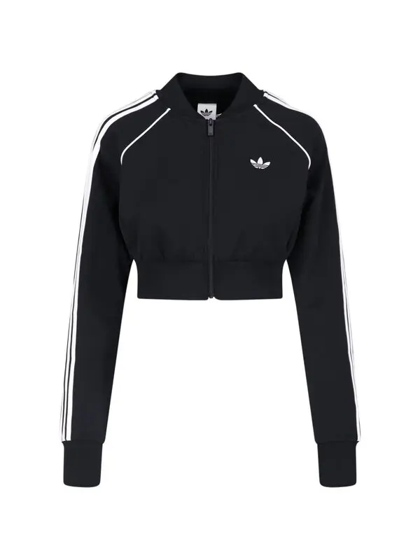 Adidas Cotton-blend Stretch Sweatshirt - Black