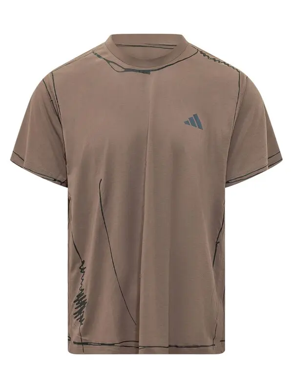 ADIDAS SONG FOR THE MUTE X ADIDAS 004 Graphic T-shirt - Brown