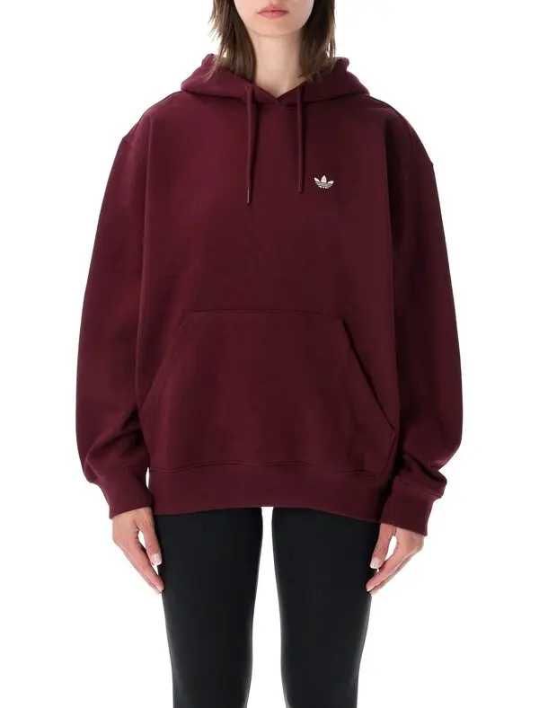 ADIDAS ORIGINALS Essentials Oversized Brushed Fleece Hoodie For - Maroon