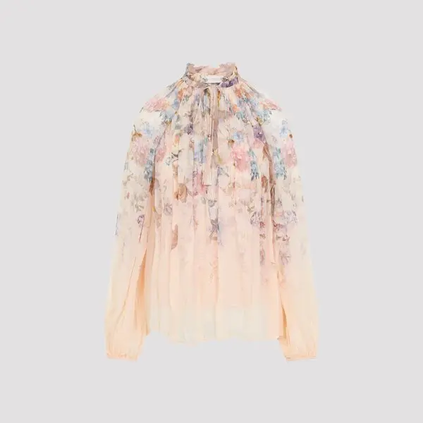 Zimmermann Style Valiant Billow Viscose Blouse For - Multicolour