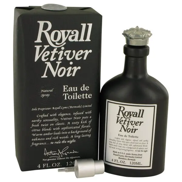ROYALL FRAGRANCES Vetiver Noir Eau De Toilette Spray 4.0 Oz Intense Masculine Scent - Default