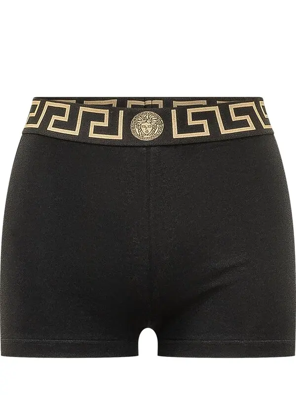 Versace Stretch Mini Shorts - Black