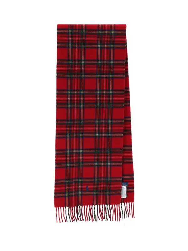 Polo Ralph Lauren Classic Plaid Fringe Scarf