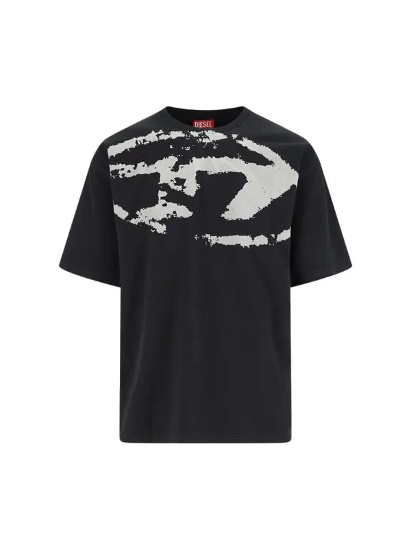 DIESEL® Graphic Flock Print T-shirt