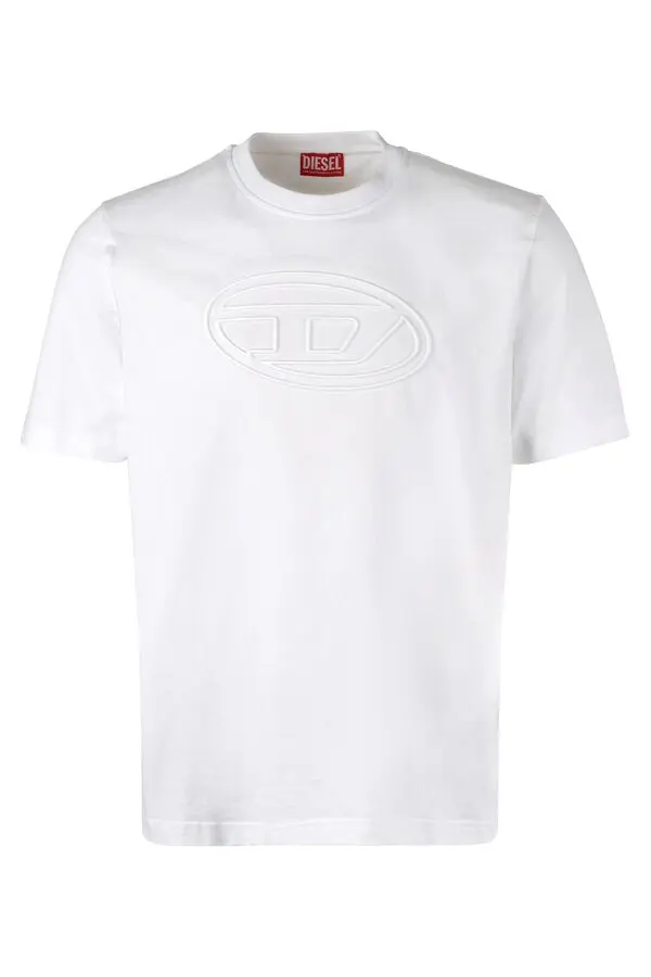 DIESEL® Embossed Oval D Logo Crew-neck T-shirt