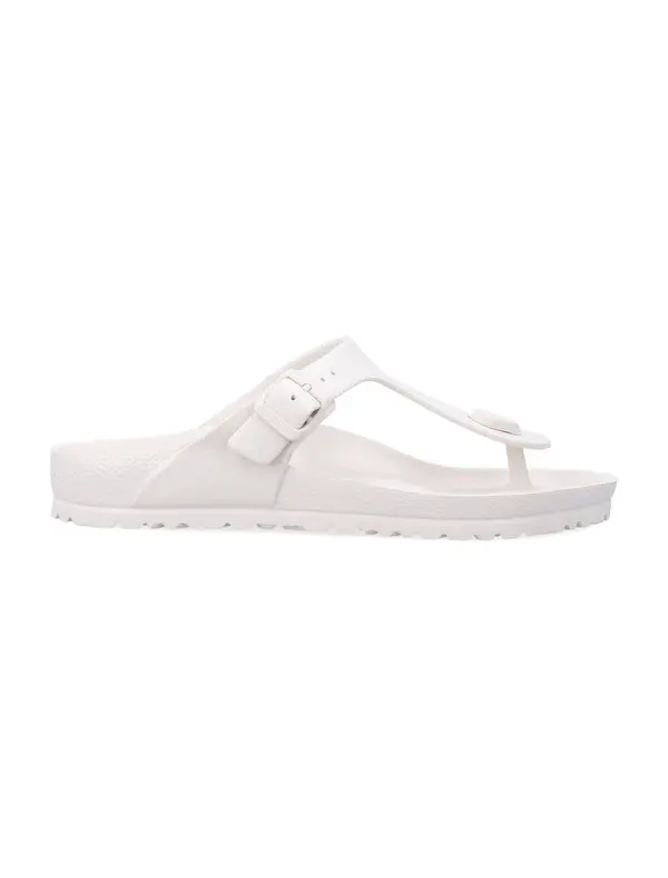 BIRKENSTOCK Flat Sandals With Buckle Detailing - Eggshell