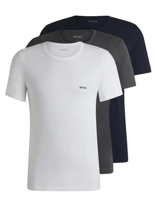 BOSS Regular Fit Multi-design T-shirt Set - Multicolour