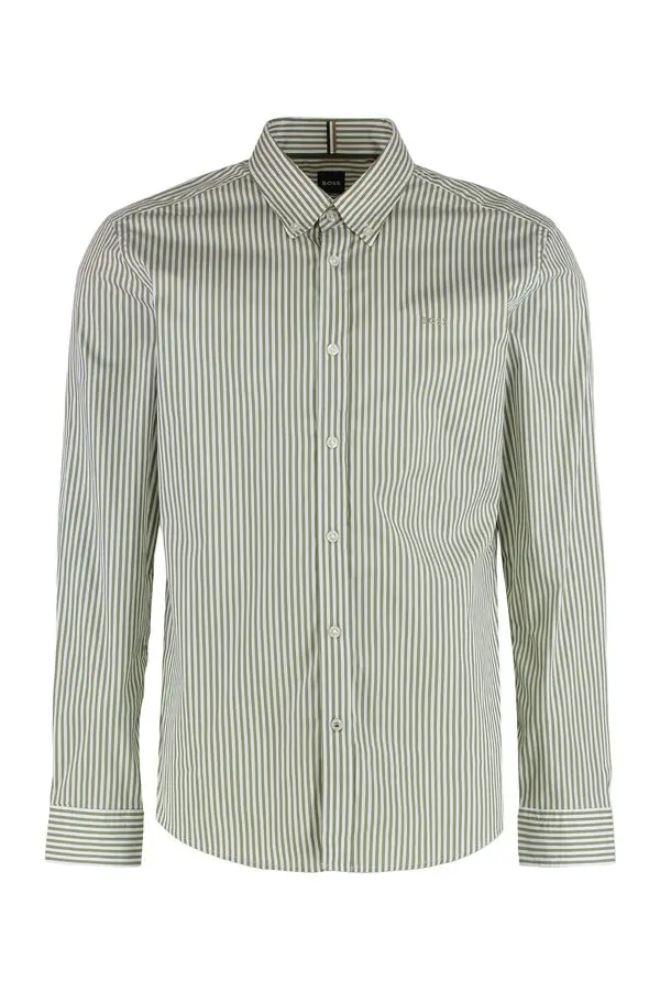 BOSS Slim-fit Cotton Oxford Button-down Shirt