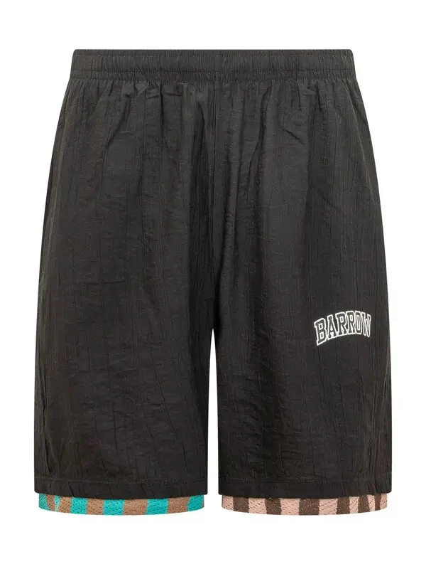 BARROW Stylish Logo Shorts For Spring/summer 2025 - Nero