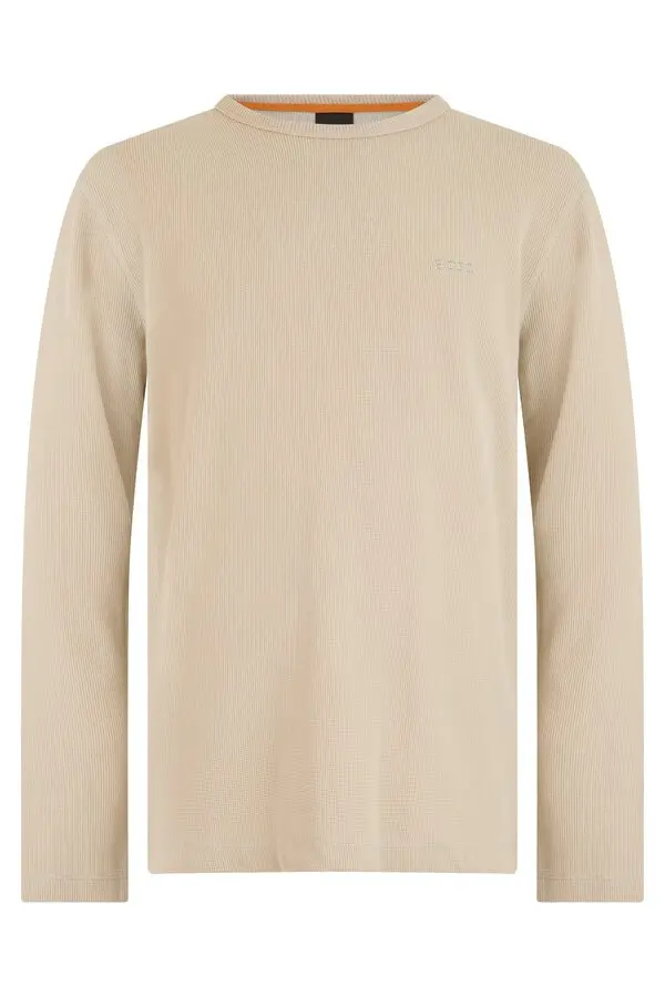 BOSS Logo Long-sleeve Cotton Shirt