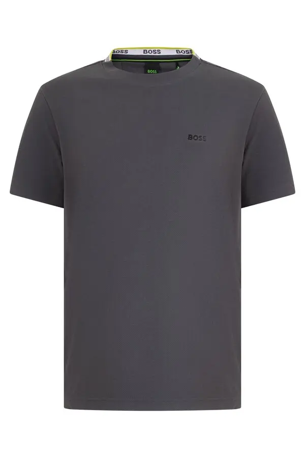 BOSS Soft Cotton Short-sleeve T-shirt For - Grey