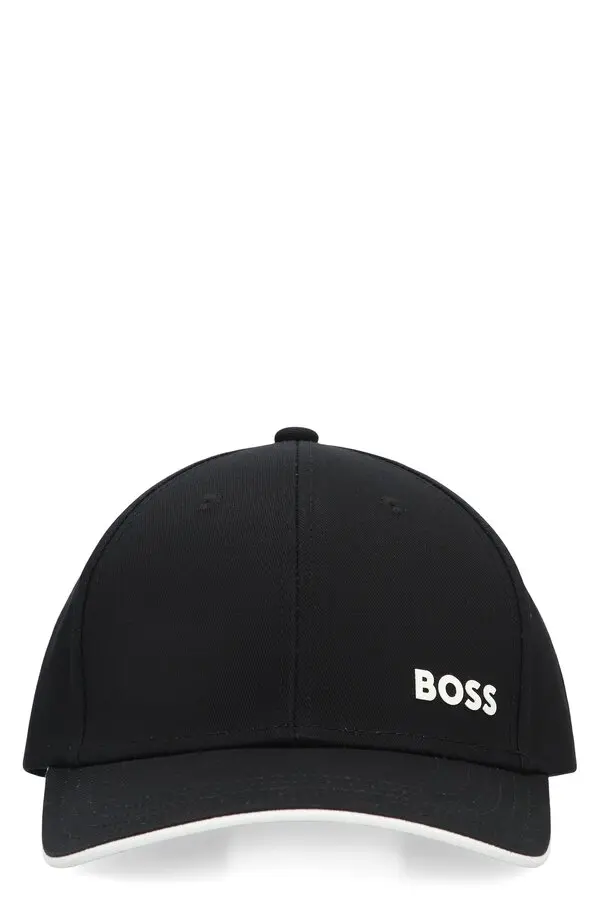 BOSS Baseball Cap With Minimal Logo - Black