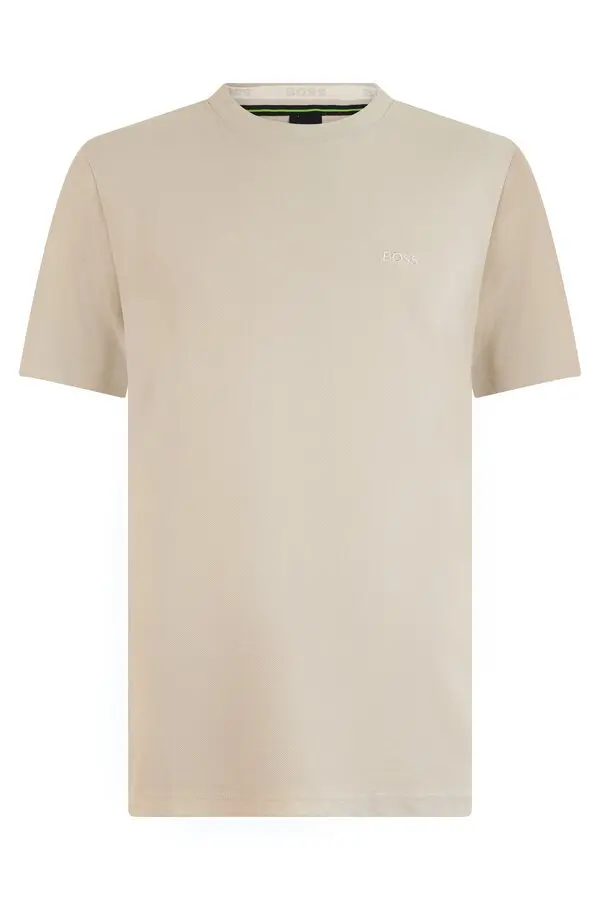 BOSS Soft Cotton Short-sleeve T-shirt - Sand