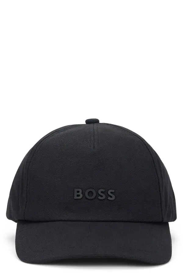 BOSS Baseball Cap With Curved Visor - Black