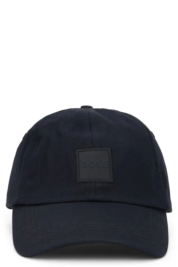 BOSS Cotton Baseball Cap With Curved Visor