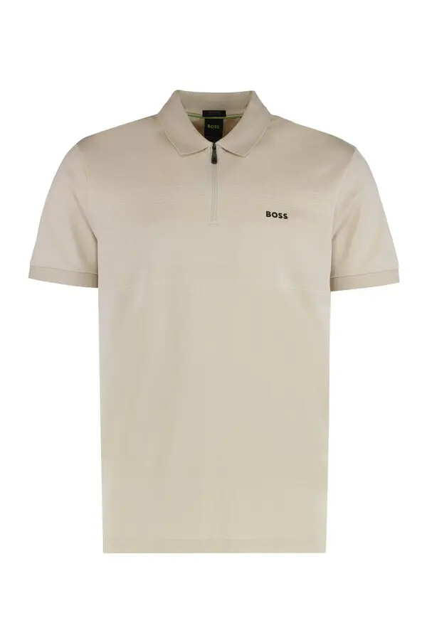 BOSS Classic Zip Collar Polo For