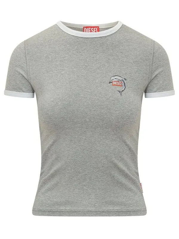 DIESEL® Graphic Print T-shirt - Bianco