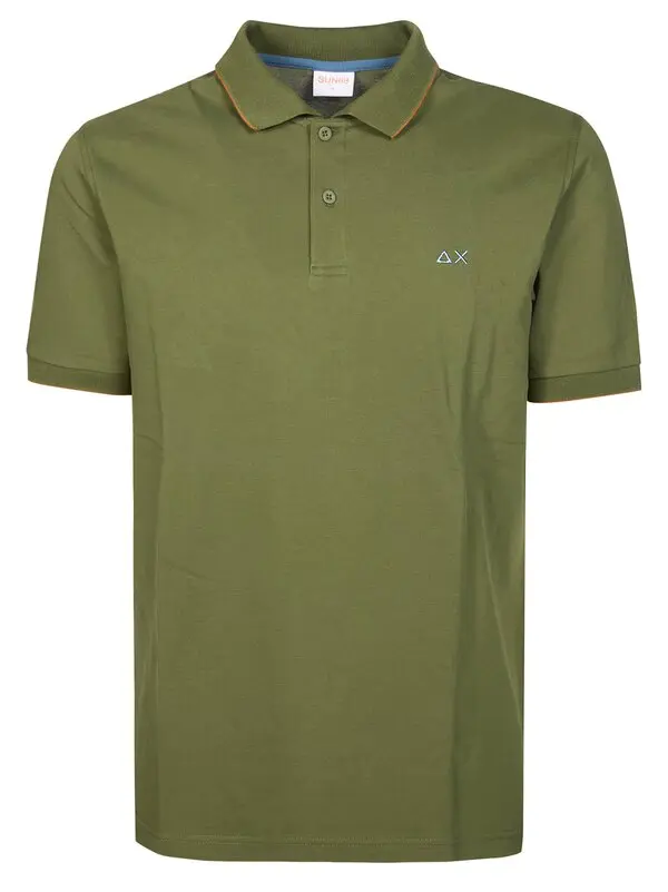 SUN 68 Contrast Pocket Polo For