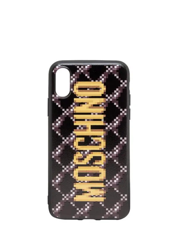Moschino Stylish Iphone X Cover With Stampaint Pixel Design