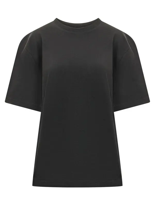 Studio Nicholson Oversized Cut Sleeve T-shirt - Black