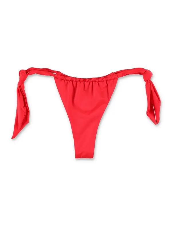 LET'S SWIM Mini Tie Side Bikini Bottom Brazilian High-rise Style