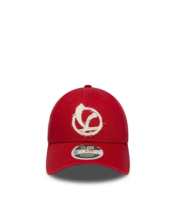New Era Classic Crowned Visor Hat - Dark Red