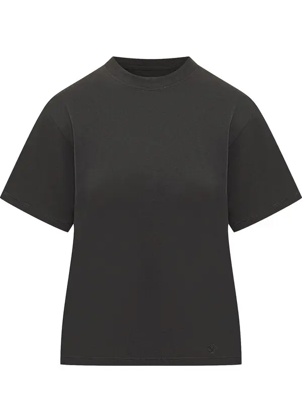 Loulou De Saison Basic Gironeck T-shirt - Black